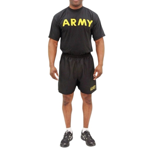 U.S. Army | Shorts | 25 Army Fitness Uniform Apfu Blackyellow Print ...